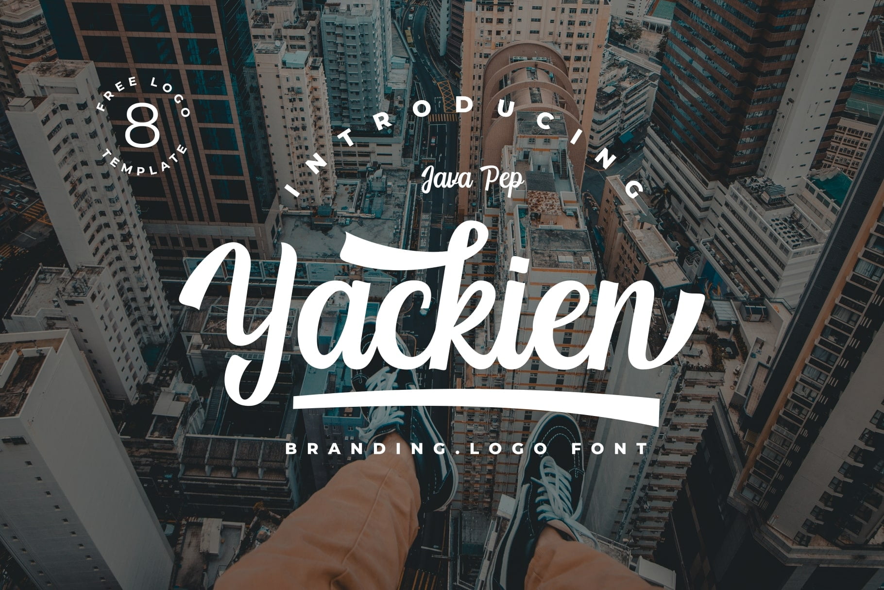 Yackien - Logo Font - Java Pep